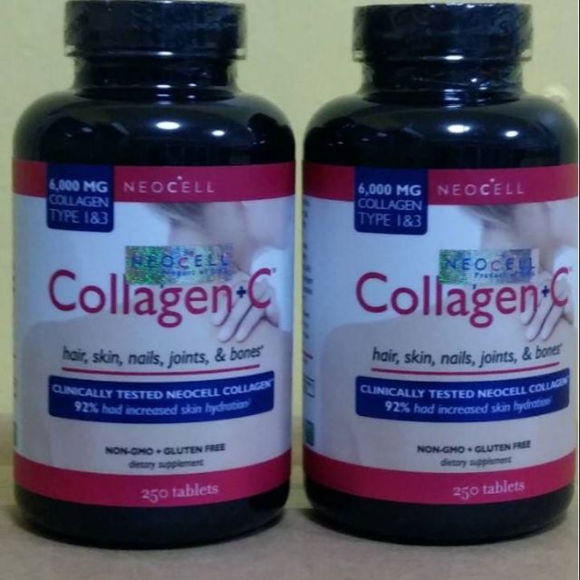 Neocell Super Collagen + Vitamin C นีโอเซล ซุปเปอร์ คอลลาเจน + วิตามินซี จากอเมริกา | Shopee ...