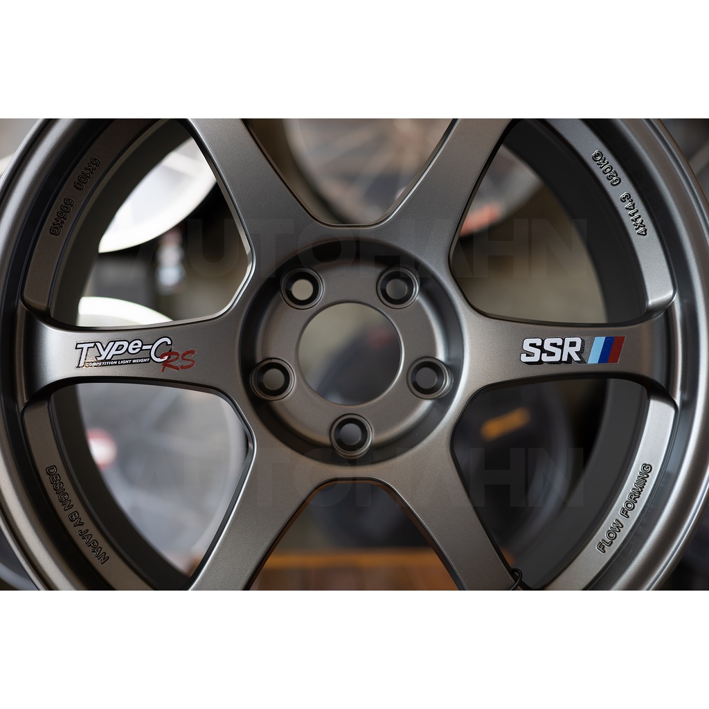 ล้อ SSR Type C RS ขอบ 18 กว้าง 8.5 นิ้ว ออฟ 35 5H-114.3 สีเทา GM งาน TK ...