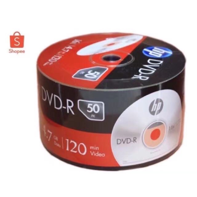 แผ่นดีวีดี DVD-R 4.7Gb 16X ยี่ห้อ HP ของแท้ 50 แผ่น | Shopee Thailand