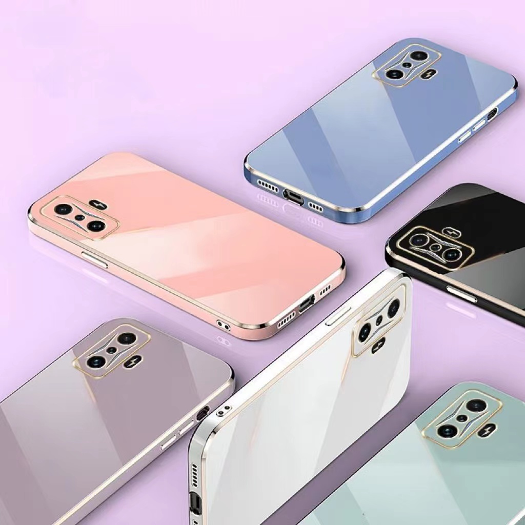 ขอบตรง เคสโทรศัพท์แบบชุบไฟฟ้า Redmi K50 K40 Gaming K30 K20 Pro 4G 5G 2022 | Shopee Thailand