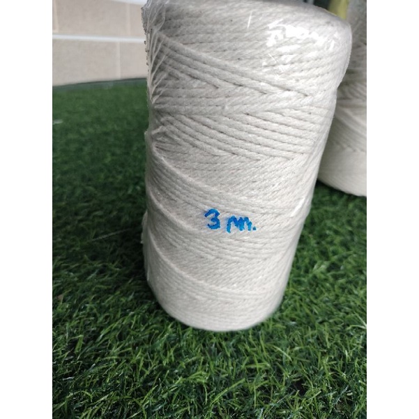 เชือกคอตตอน 1,2,3,4,มม.500กรัมรวมแกนcotton1,2,3,4,mm | Shopee Thailand