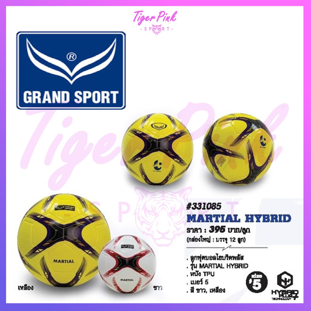 ลูกฟุตบอลไฮบริดพลัส รุ่น MARTIAL HYBRID+ GRAND SPORT 331085 | Shopee ...