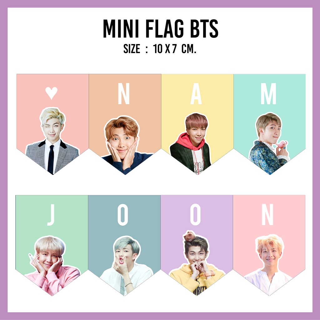 อัพเดตลายใหม่ ธงจิ๋ว BTS [mini flag BTS] | Shopee Thailand