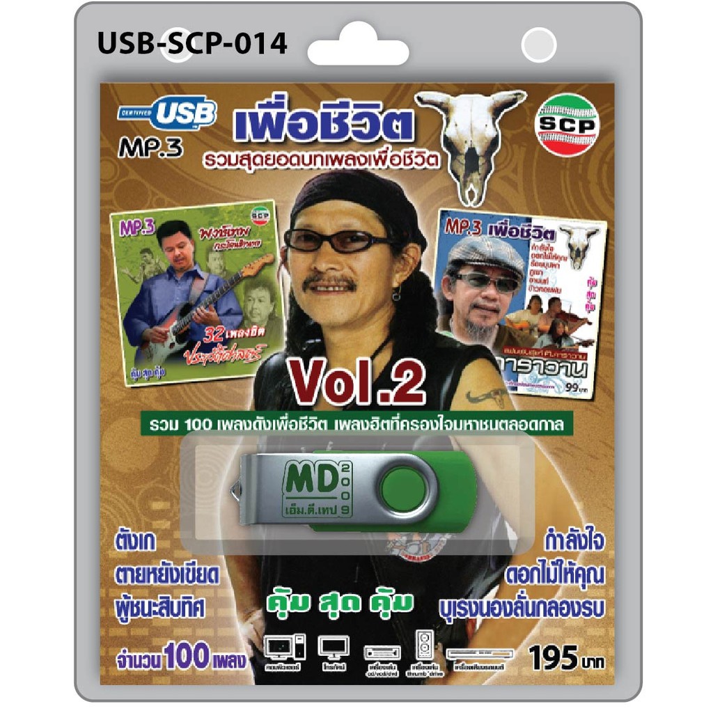 niidz (014) USB flashdrive Vol.2 รวม100เพลงดังเพื่อชีวิต เพลงฮิตที่ครองใจมหาชนตลอดกาล ตังเก ตาย ...