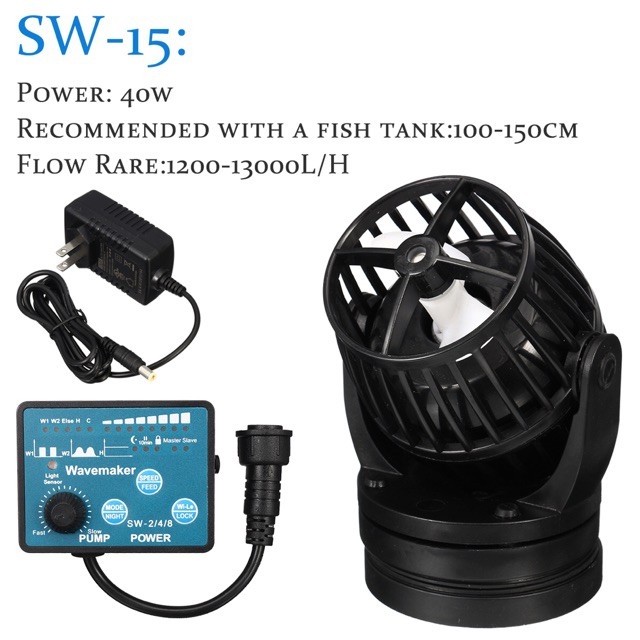 JEBAO SW 15 ปั๊มทำคลื่น ตัวทำคลื่น พร้อมตัวคอนโทรล Wave Maker | Shopee Thailand