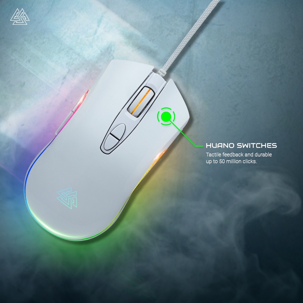 เมาส์เกมมิ่ง EGA Type M10 RGB Spectrum Lightning Gaming Mouse ปรับ DPI ...