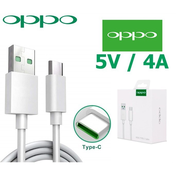 สายชาร์จแท้ OPPO Type C 5V4Aชาร์จเร็ว ใช้ได้หลายรุ่น เช่น รุ่น FindX,Reno,Reno2F,R17,R17pro,A5 ...