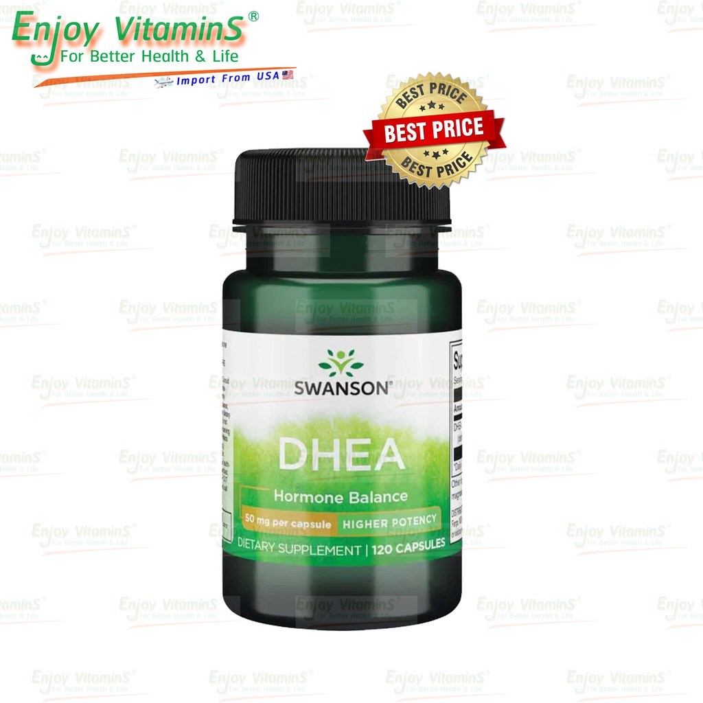Swanson DHEA 50 mg 120 Capsules / Swanson DHEA 100 mg 60 Capsules (Exp ...