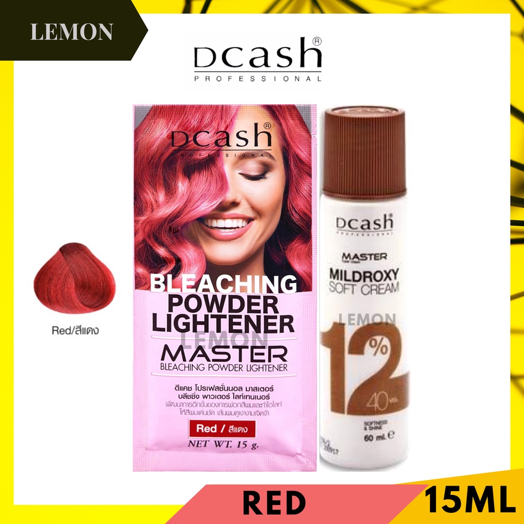 Dcash Professional Master Bleaching Powder Lightener 15ml | Shopee Thailand