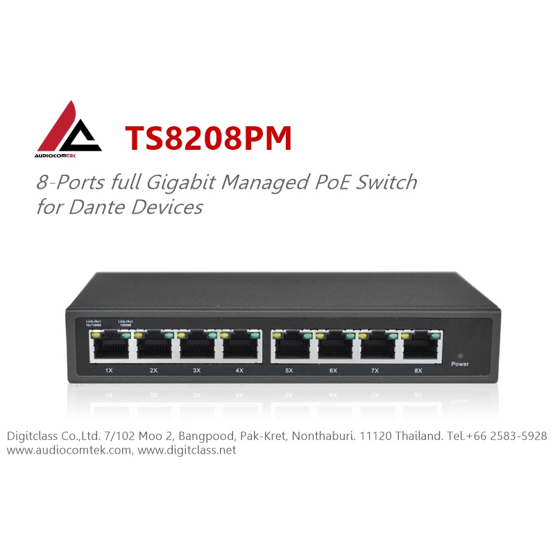 8-Ports full Gigabit Managed PoE Switch | Shopee Thailand