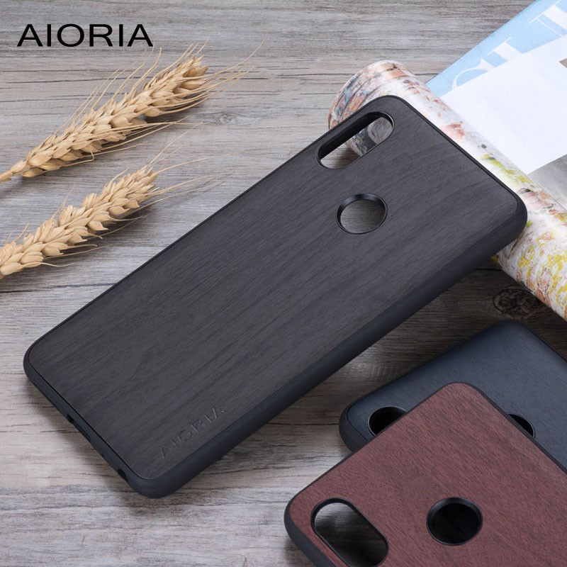 Xiaomi Redmi Note 5 case 5 pro AI wooden pattern skin soft TPU+ PC 3in1 ...