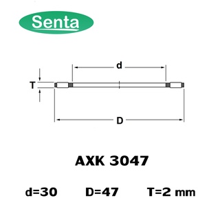 AXK3047 ตลับลูกปืนกันรุนเม็ดเข็ม ( Needle roller thrust bearings ) AXK ...