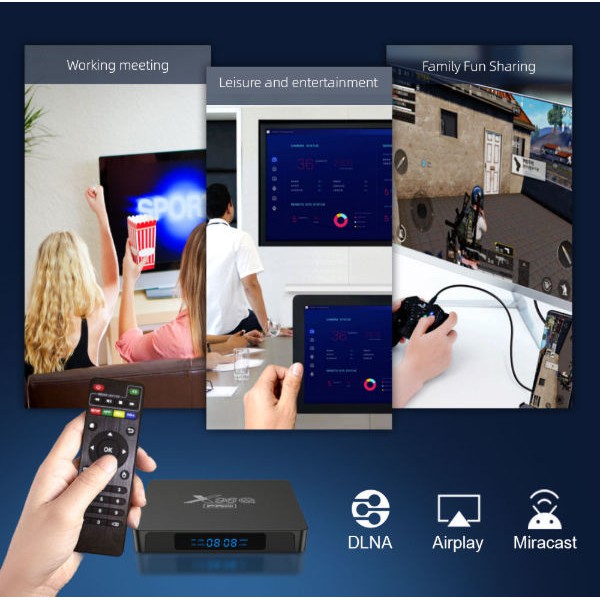 2023 4K 60fps Android 10.0 TV Box X96Q PRO 2GB/16GB 2.4G/5G Dual-band ...