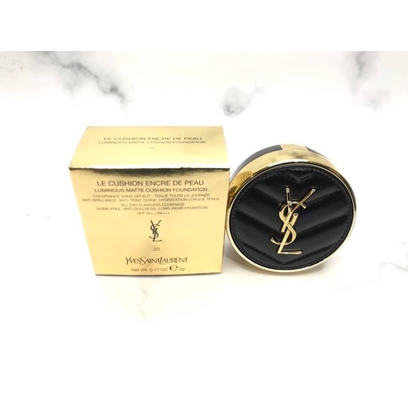 YSL le cushion encre de peau luminous matte cushion foundation 5g สี 20 | Shopee Thailand