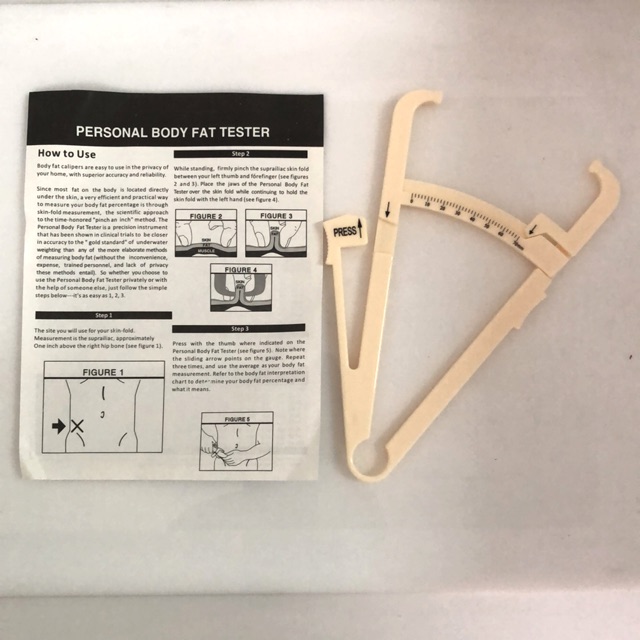 Body fat tester calipers วัดไขมันใต้ผิวหนัง | Shopee Thailand
