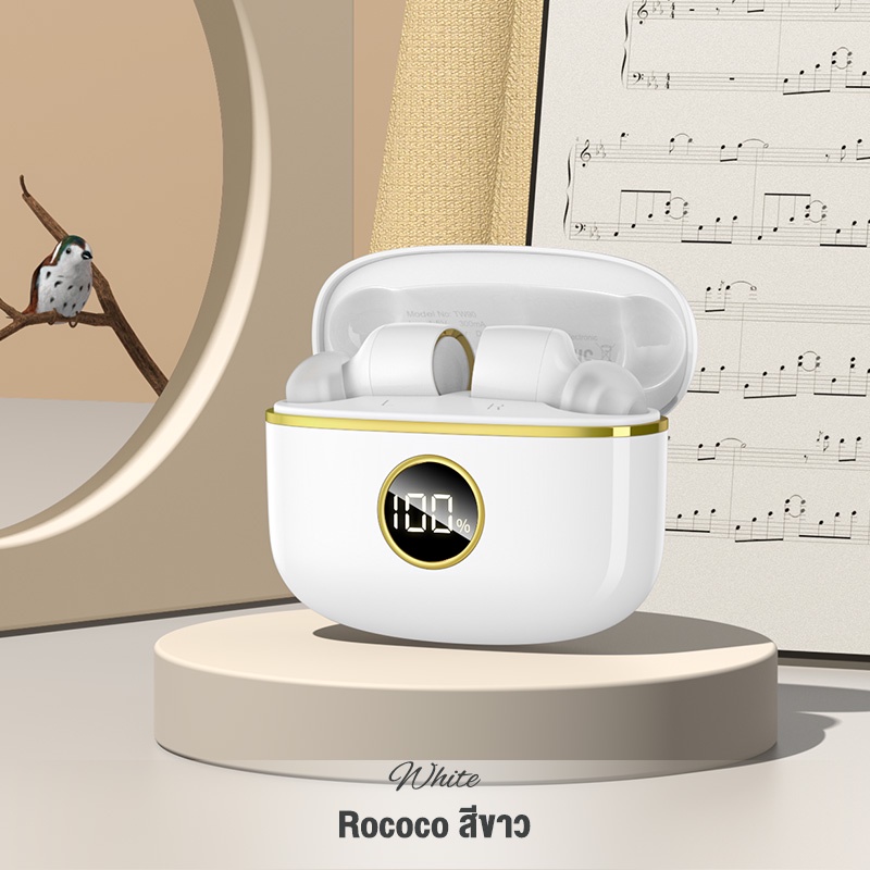 NEW BASIKE หูฟังบลูทูธ หูฟังบลูทูธไร้สาย Bluetooth 5.0 TWS Earphone ...