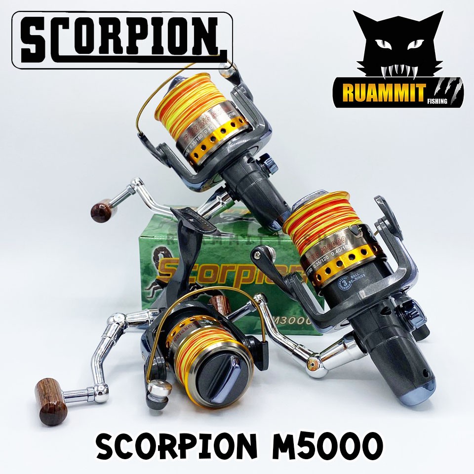 รอกสปินนิ่ง รอกตกปลา สกอเปี้ยน SCORPION M SERIES M3000/M4000/M5000 ...
