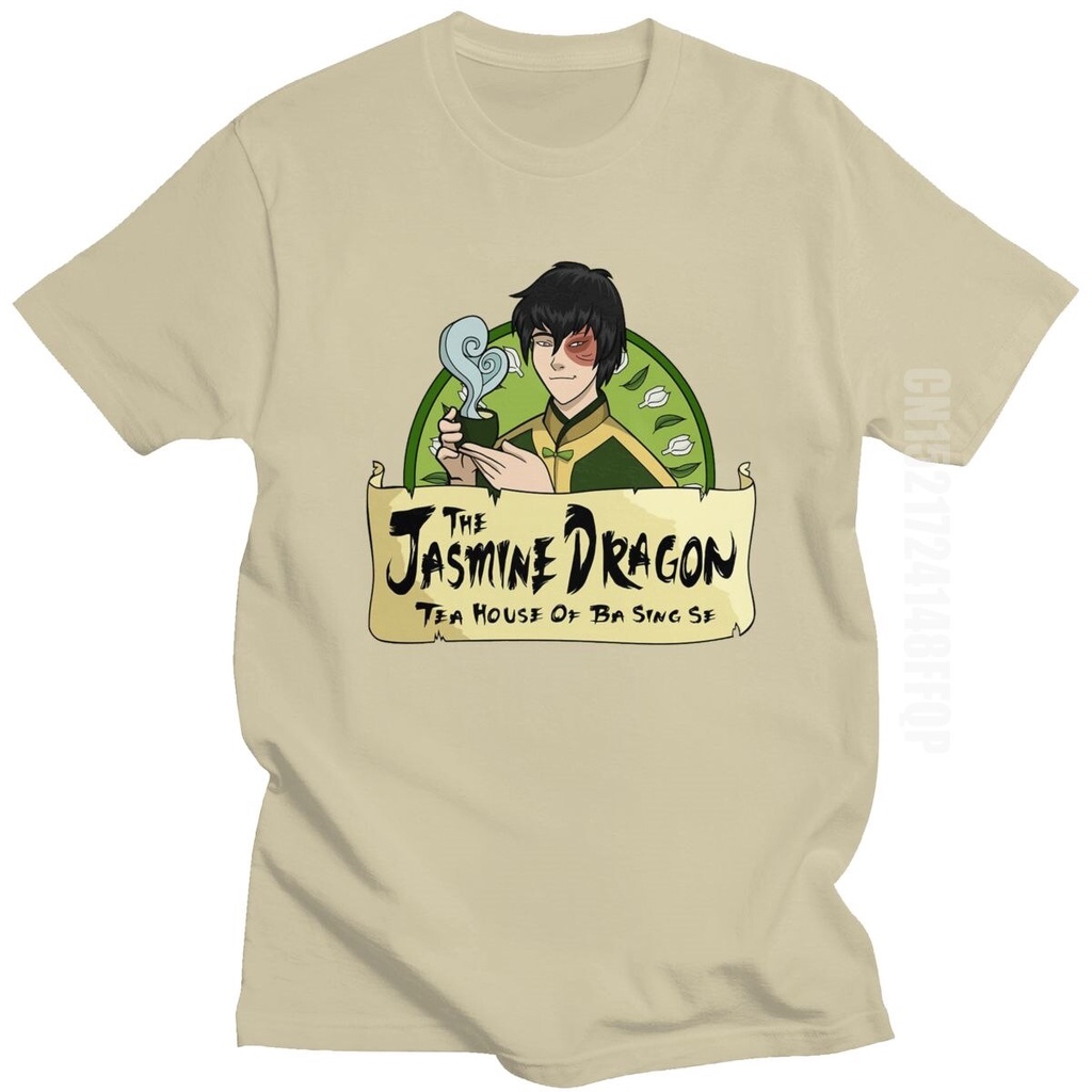 แฟชั่น Jasmine Dragon Tea House เสื้อยืดผู้ชายผ้าฝ้ายใหม่ Avatar The ...