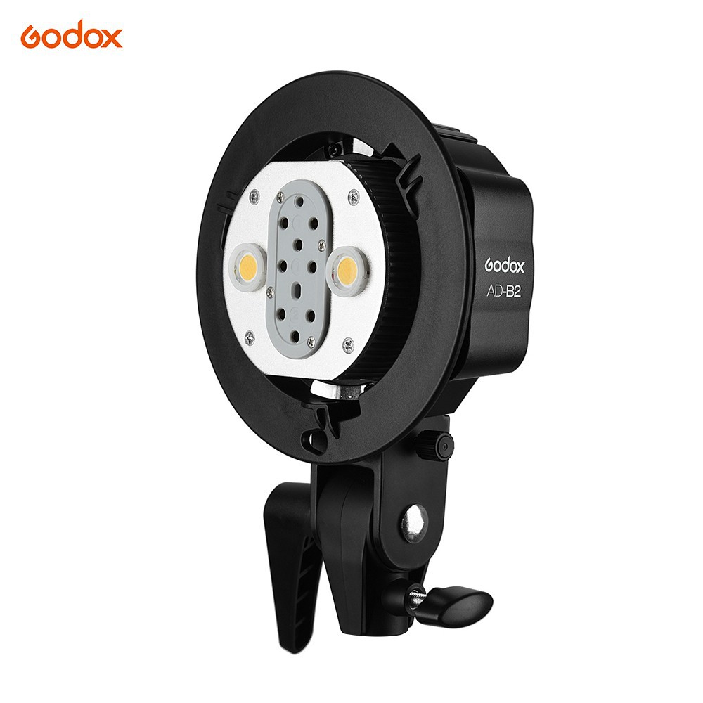 Godox WITSTRO AD-B2 AD200 ไฟหน้าคู่แบบ Dual Bowen ติดตั้งหลอดไฟ Double ...