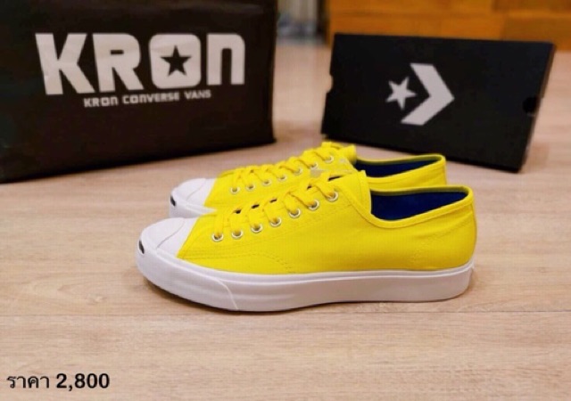 CONVERSE JACK PURCELL PLAY BOLD OX YELLOW CHINE | Shopee Thailand
