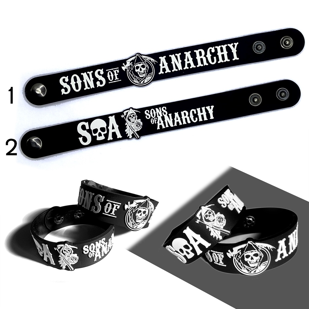 Son of Anarchy ข้อมือยาง Wristband | Shopee Thailand