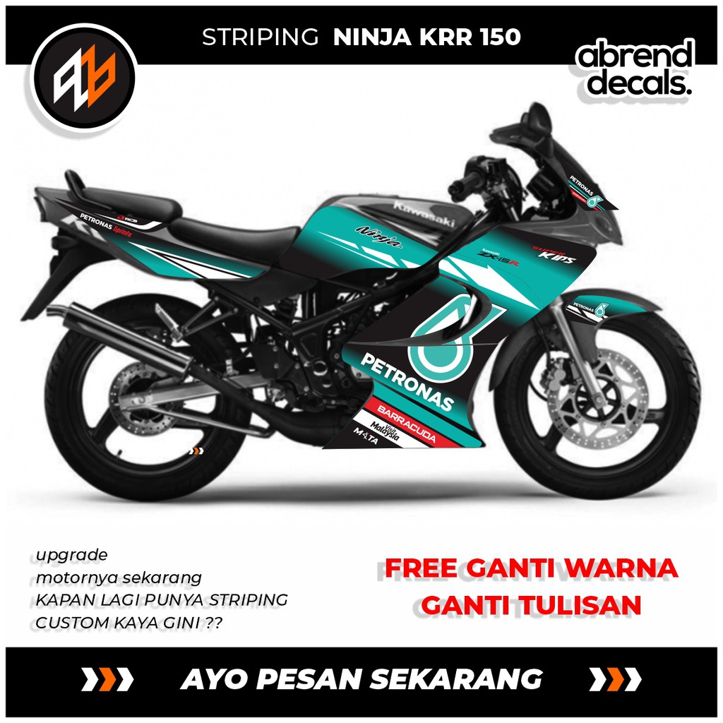 Ninja krr 150 PETRONAS STRIPING / kawasaki ninja krr 150 สติ๊กเกอร์ตัด ...