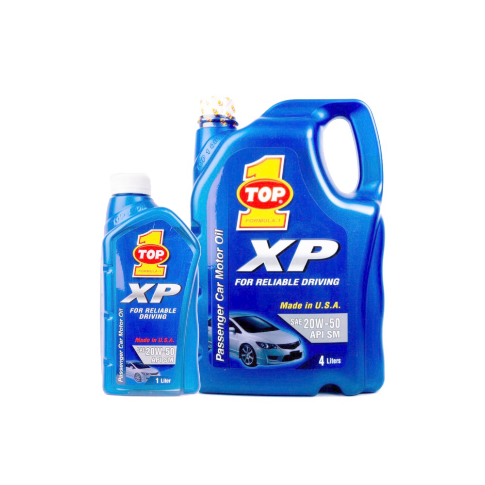 น้ำมันเครื่อง Top1 XP Convention Motor Oil 20w-50 (4L. + 1L.) สำหรับเครื่องยนต์เบนซิน | Shopee ...