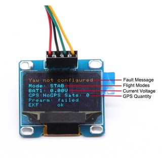 จอสถานะ OSD OLED DISPLAY สำหรับ PIXHAWK PX4 Flight status Flight message ต่อผ่านช่อง I2C ...