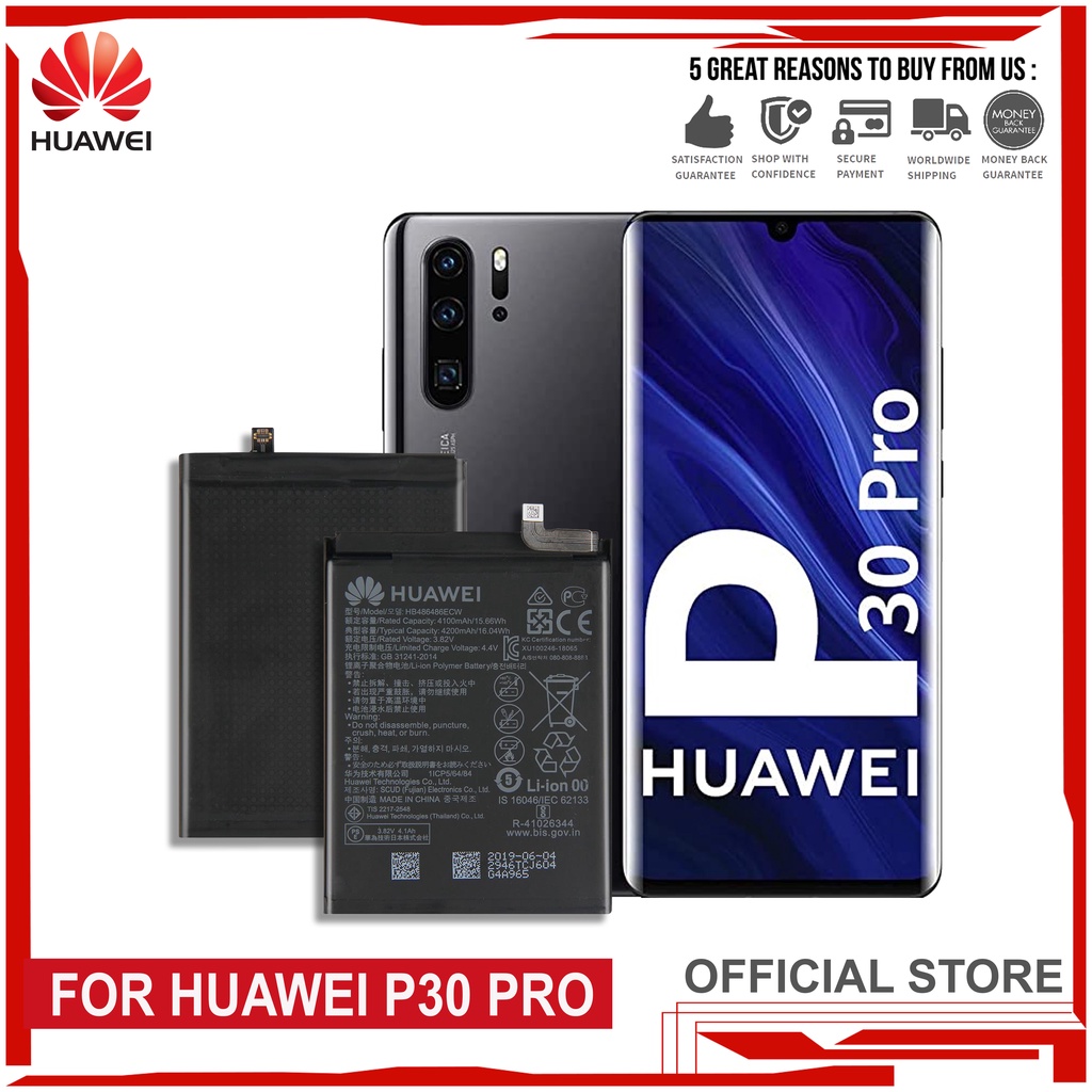 For Huawei P30 PRO Battery Original | Model: HB486486ECW High Quality ...