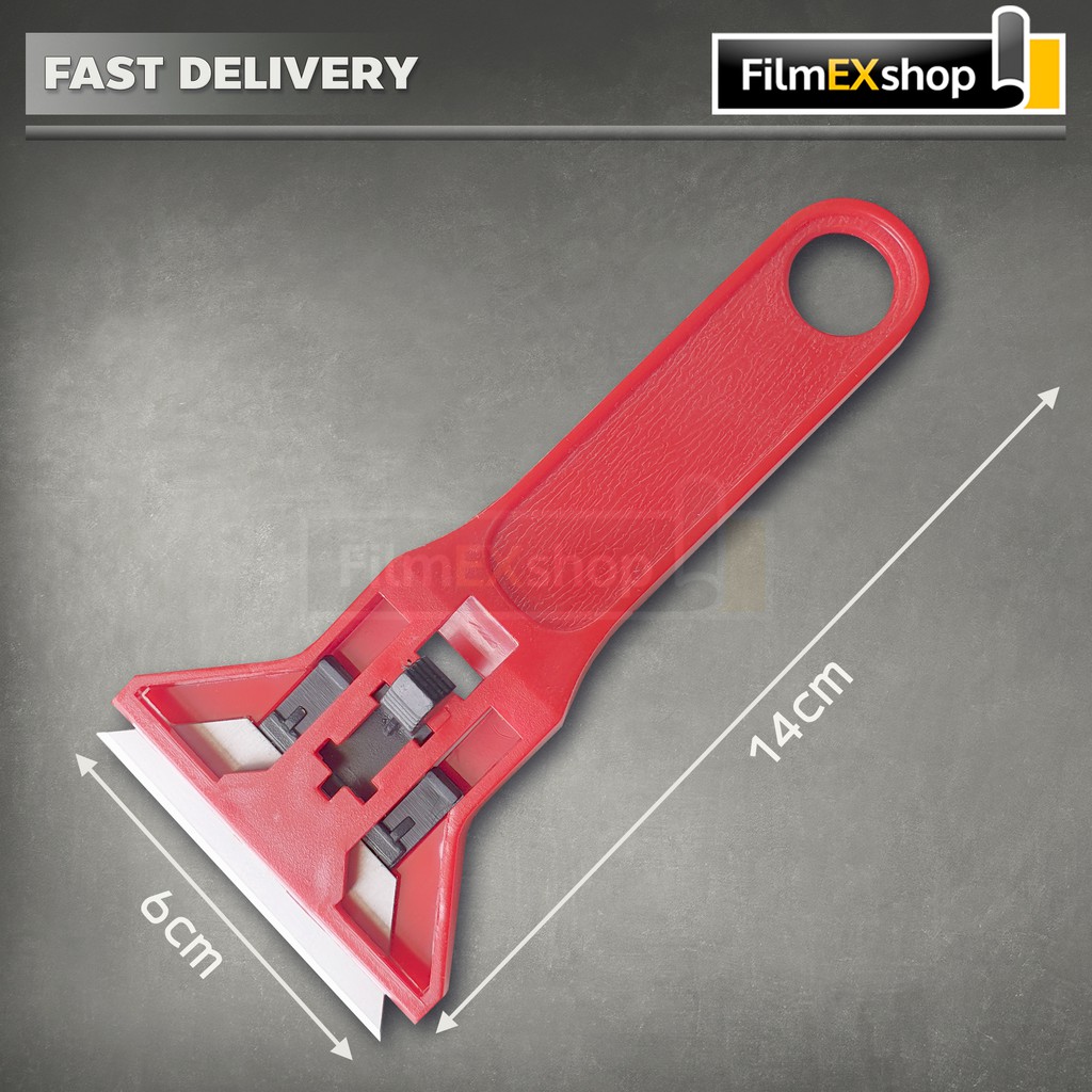 มีดขูดทำความสะอาดกระจก มีดขูดสี ลอกฟิล์ม คัตเตอร์ขูดสี เครื่องมือติดฟิล์ม Scraper SCR-18 ...