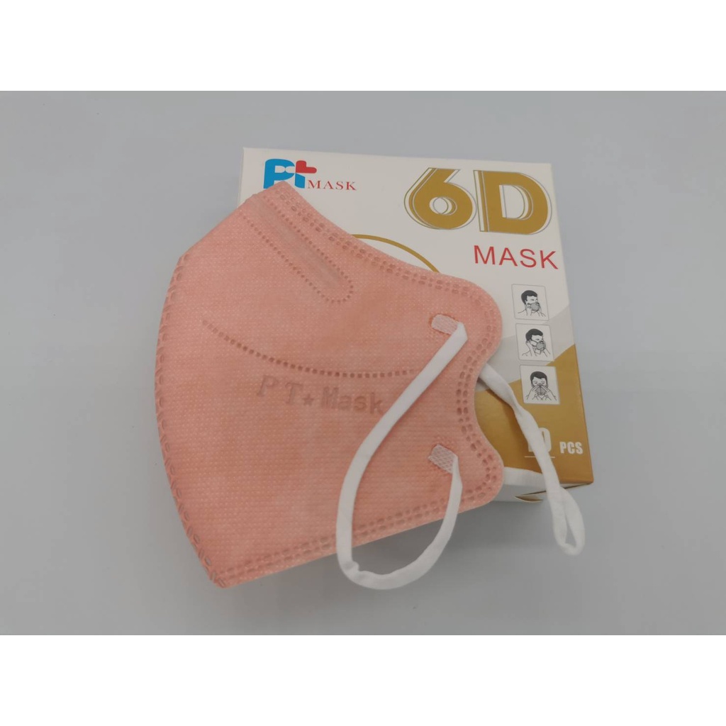 หน้ากากอนามัย 6D PT-MASK 1กล่อง 10 ชิ้น งาน5ชั้น มีกรองงานเวียดนาม ของ ...