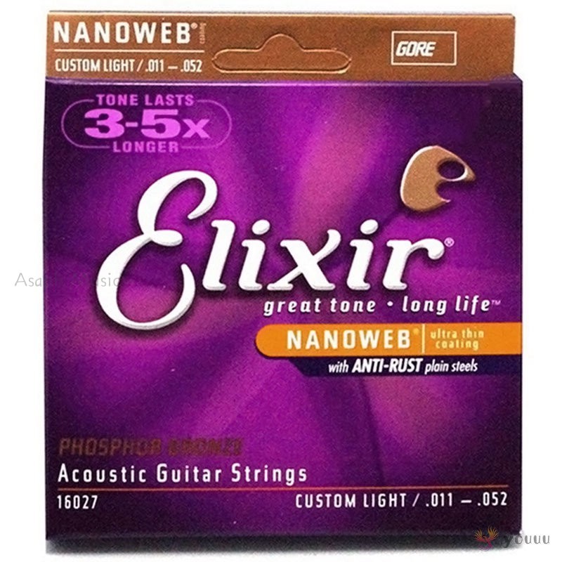 สายกีตาร์ Elixir nanob สำหรับกีต้าร์อะคูสติก | Shopee Thailand