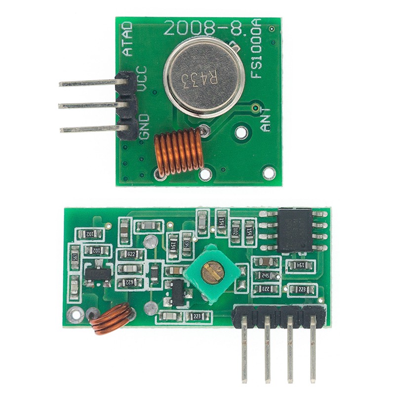 315Mhz 433Mhz RF Wireless Transmitter Module and Receiver Kit 5V DC ...