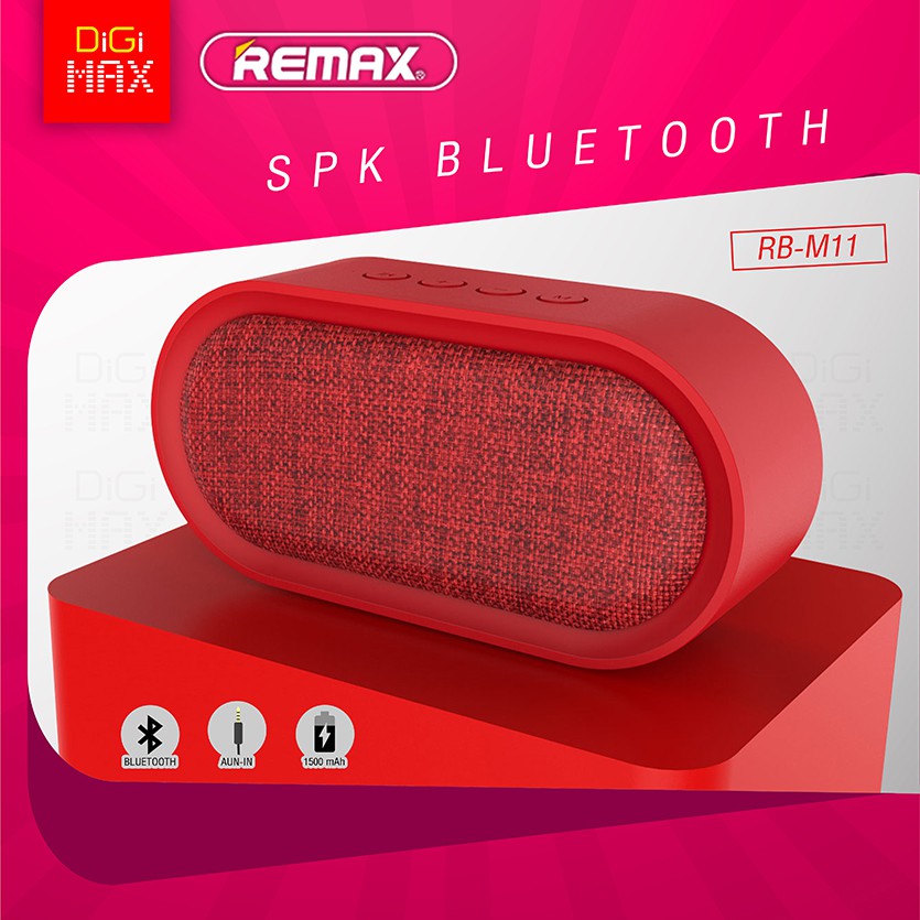 REMAX ลำโพงบลูทูท เสียงดี ใช้ง่าย SPK Bluetooth 4.2 รุ่น RB-M11 ฟังเพลงผ่านมือถือ ไอโฟน แอนดรอย ...