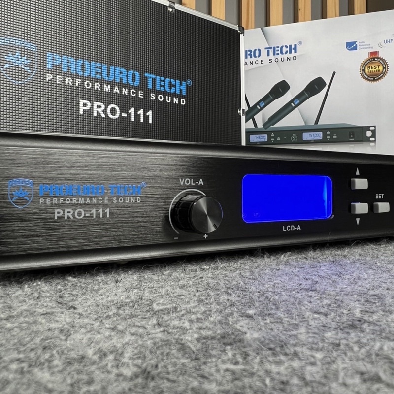 PROEUROTECH PRO-111 ไมค์ลอยมือถือคู่UHF พร้อมกระเป๋าใส่ไมค์ | Shopee Thailand
