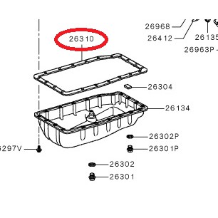 ปะเก็นอ่างน้ำมันเกียร์ออโต้ ออนิว ไทรทัน All New Triton Mitsubishi แท้ ...