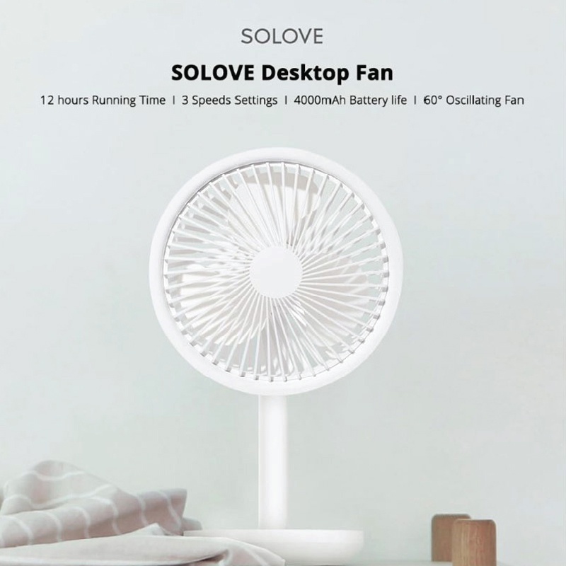 พัดลมพกพา Solove F5 Desk Fan พัดลมอเนกประสงค์ | Shopee Thailand