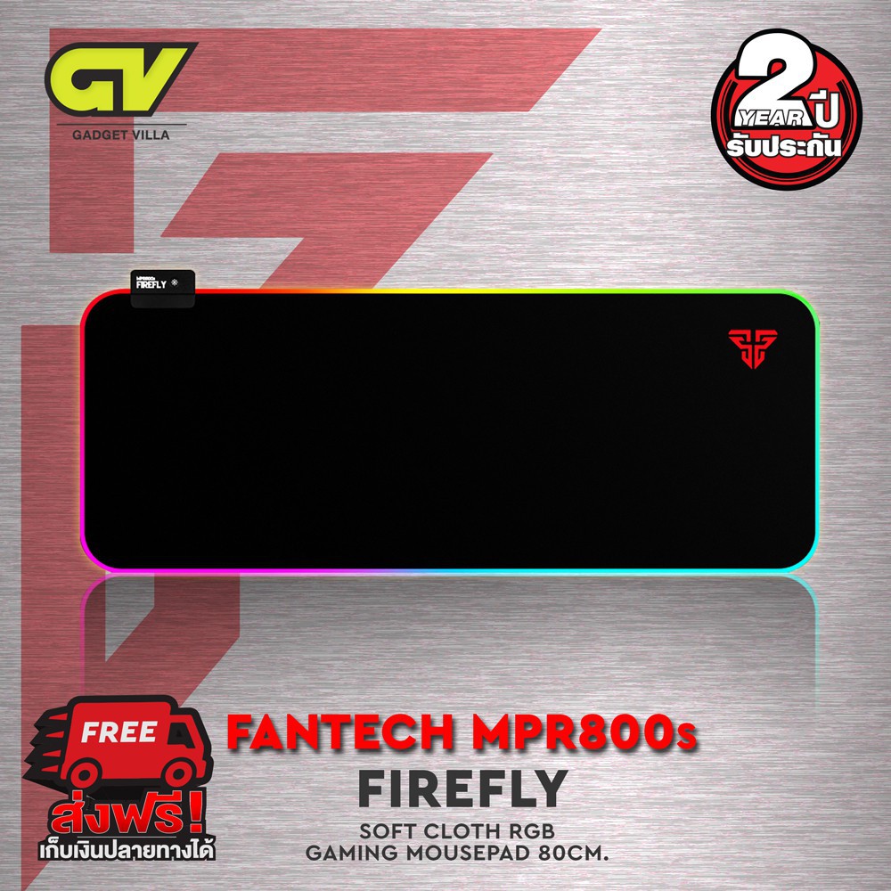 FANTECH FIREFLY MPR351S /MPR800S RGB Soft Cloth RGB Mouse Pad แผ่นรอง ...