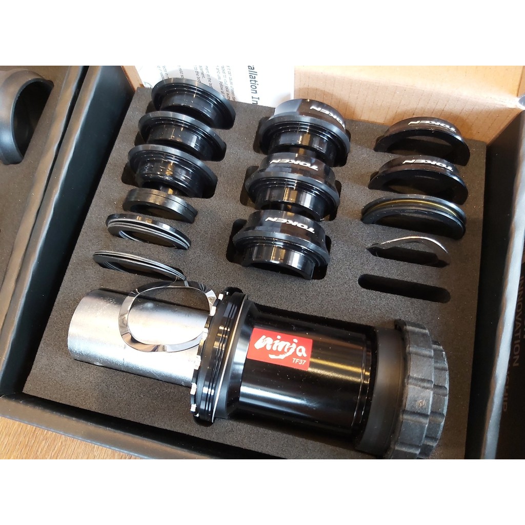 Token Ninja TF37 กระโหลกเกลียวกลางสำหรับ PF30 /BB386 รองรับขา 24mm และ ...