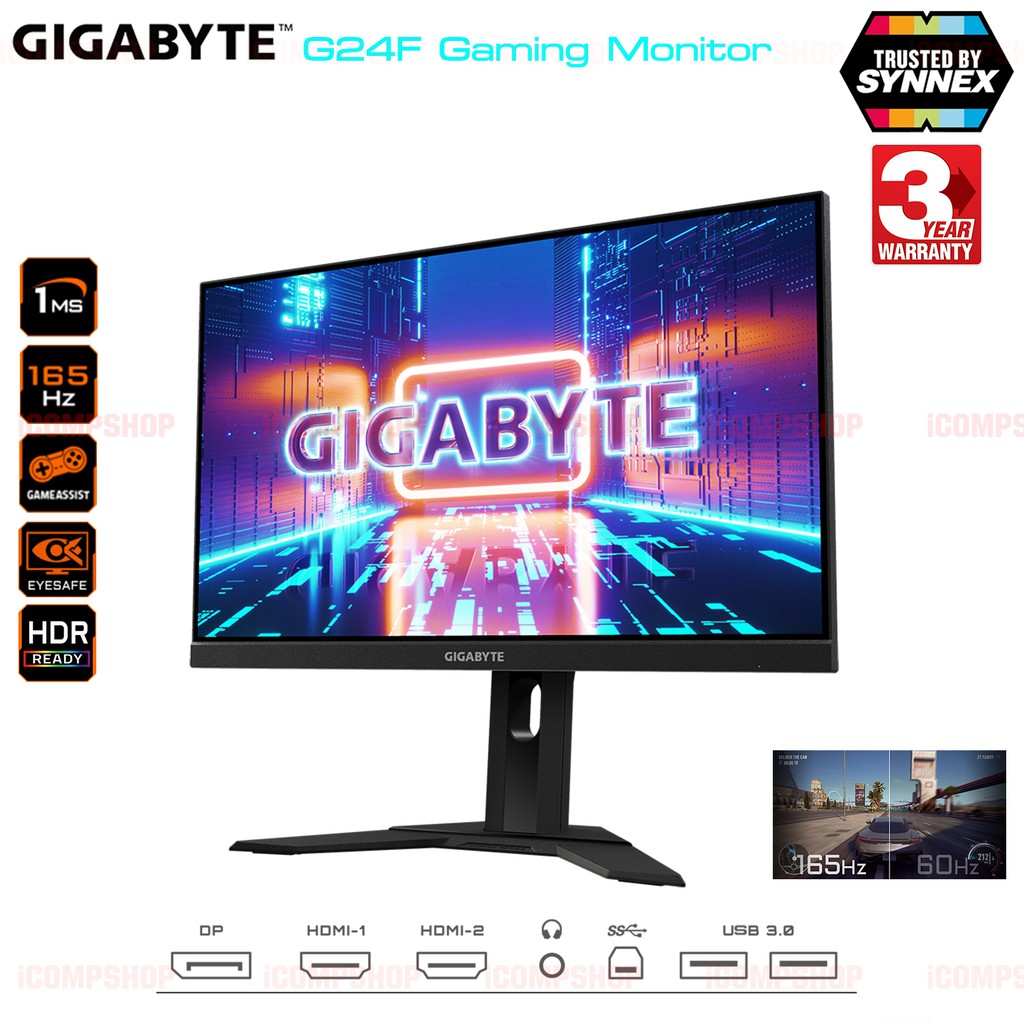 GIGABYTE Gaming Monitor 24" G24F 2 SS IPS FHD 165Hz 1ms จอมอนิเตอร์ ...