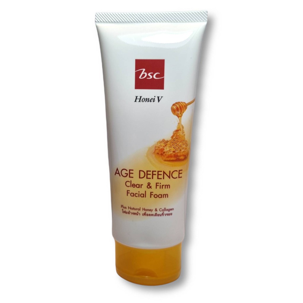 ( 100 กรัม ) HONEI V BSC AGE DEFENCE CLEAR & FIRM FACIAL FOAM โฟมล้าง ...