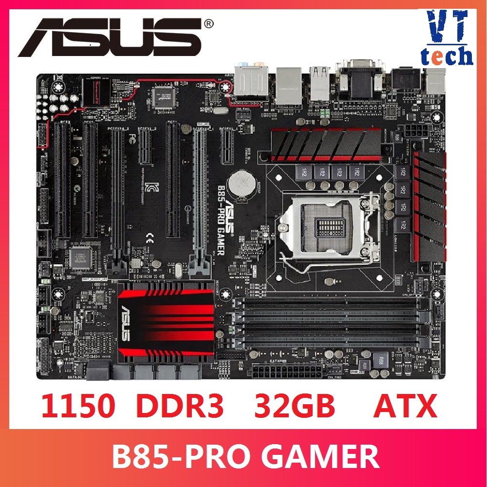 เมนบอร์ด B85-PRO GAMER LGA1150 DDR3 32GB USB3.0 สําหรับ I3 I5 I7 22nm ...