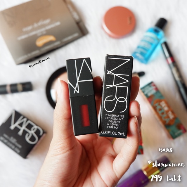 พร้อมส่ง! [มีหลายสี] ️ nars power matte lip pigment 2ml สี starwoman/american woman/vain ...