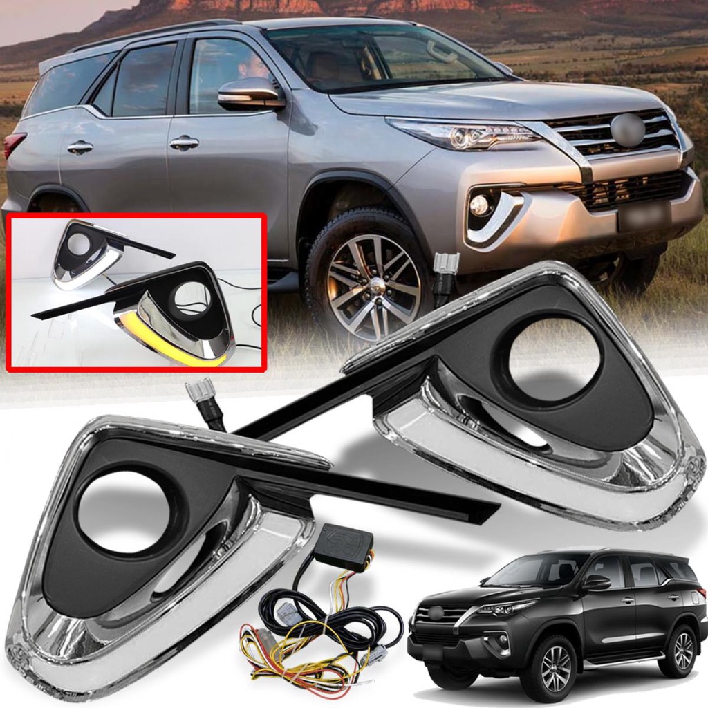 ไฟเดย์ไลท์ LED TOYOTA FORTUNER DRL ฟอร์จูนเนอร์ ปี 2015 - 2018 พร้อมชุด ...