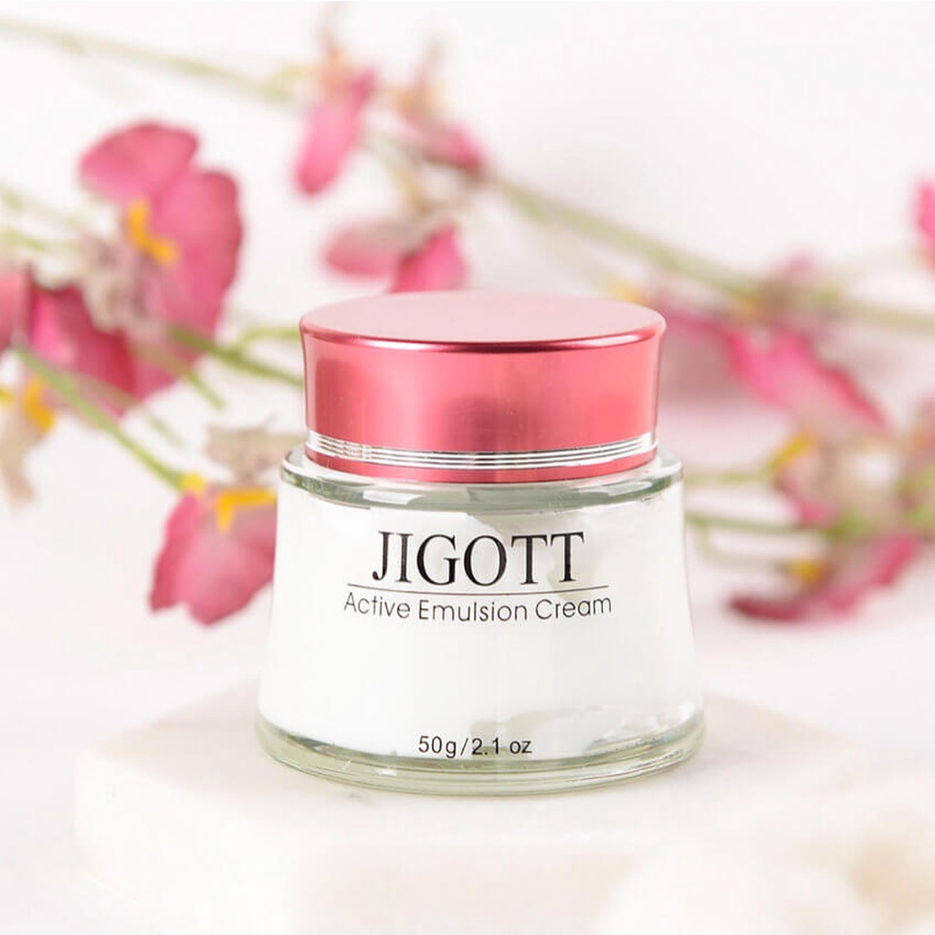 JIGOTT Active Emulsion Cream 50g ครีมบำรุงผิวหน้าสูตรพรีเมี่ยมจากเกาหลี ...