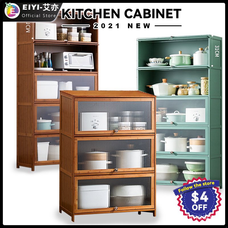 Kitchen Cabinet Multi-Layer Kitchen Shelf Kitchen Storage Rack With ...