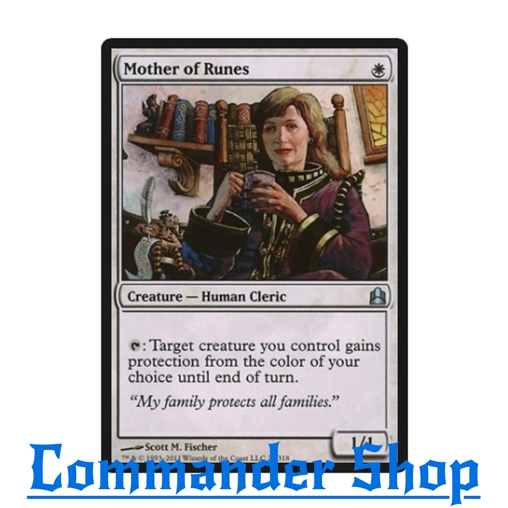 Mother of Runes (Creature - Human Cleric) White Mv1 Pw1/Tn2 Protection ...