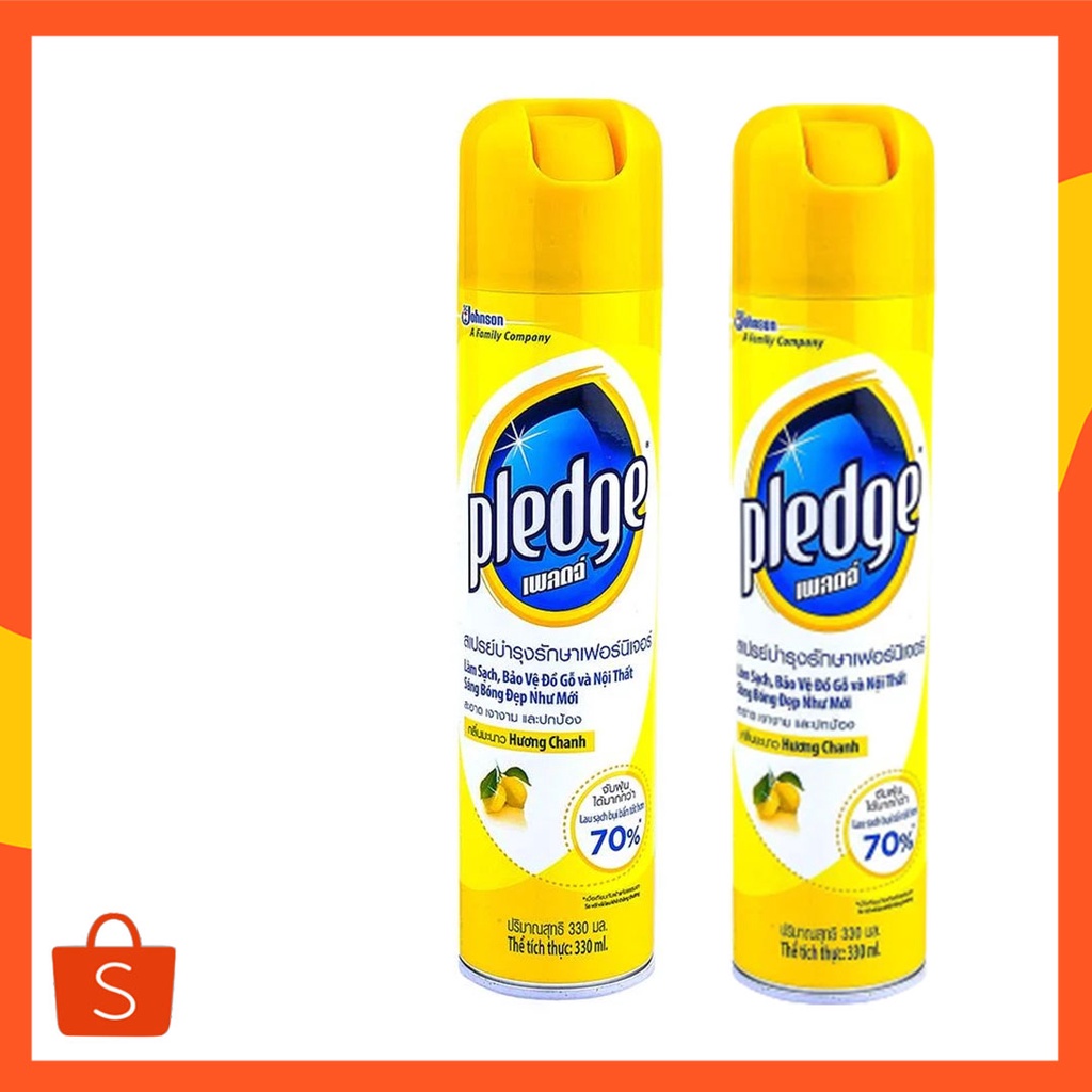 น้ำยาเช็ดเคลือบเงาผลิตภัณฑ์ไม้ PLEDGE 330ml Furniture Cleaner สเปย์ ...