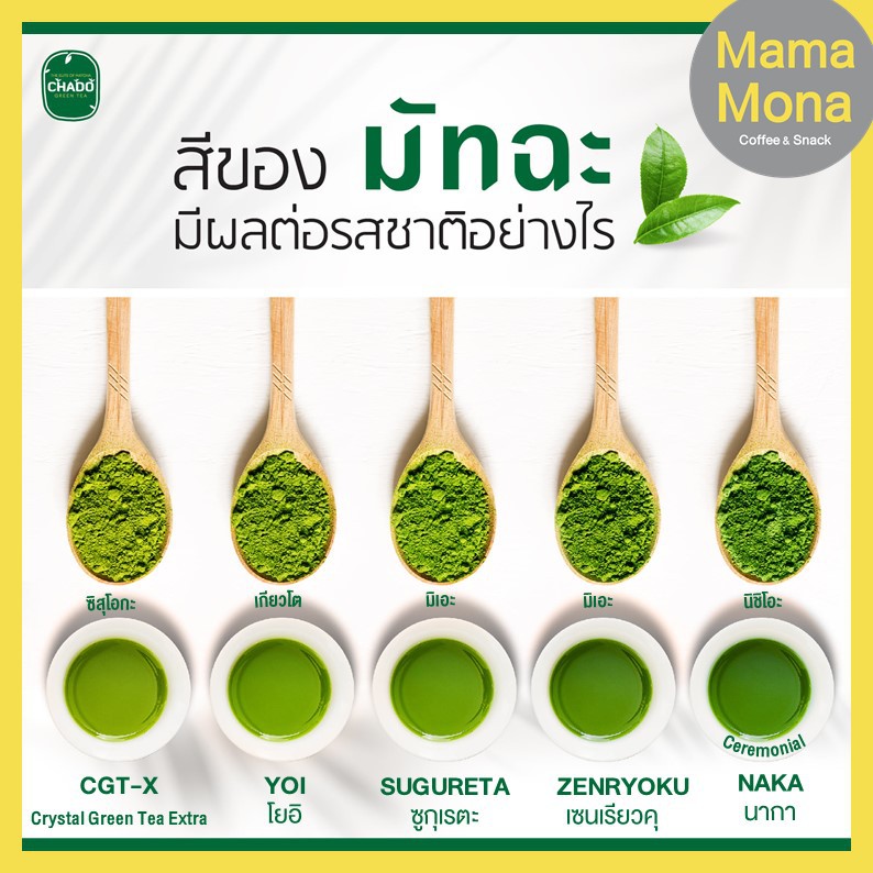 🎈Promo ส่งท้ายปี🎈 ถุง 100g. CHADO MATCHA มัชชะ 100% ชาโดะ ชาเขียว ...