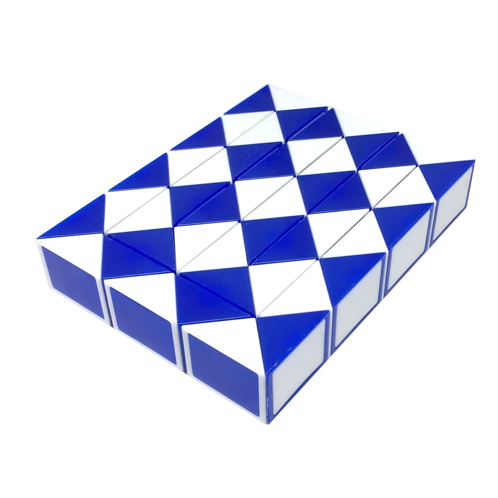 รูบิคงู 48 ท่อน Rubik Snake 48 ขนาดมาตราฐาน 3 x 1.5 cm / ท่อน พร้อมตัว ...